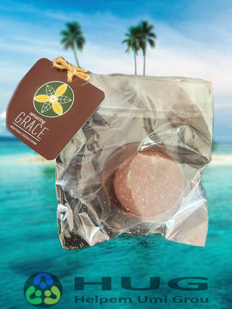 Single Untempered Chocolate block - HUG Solomons